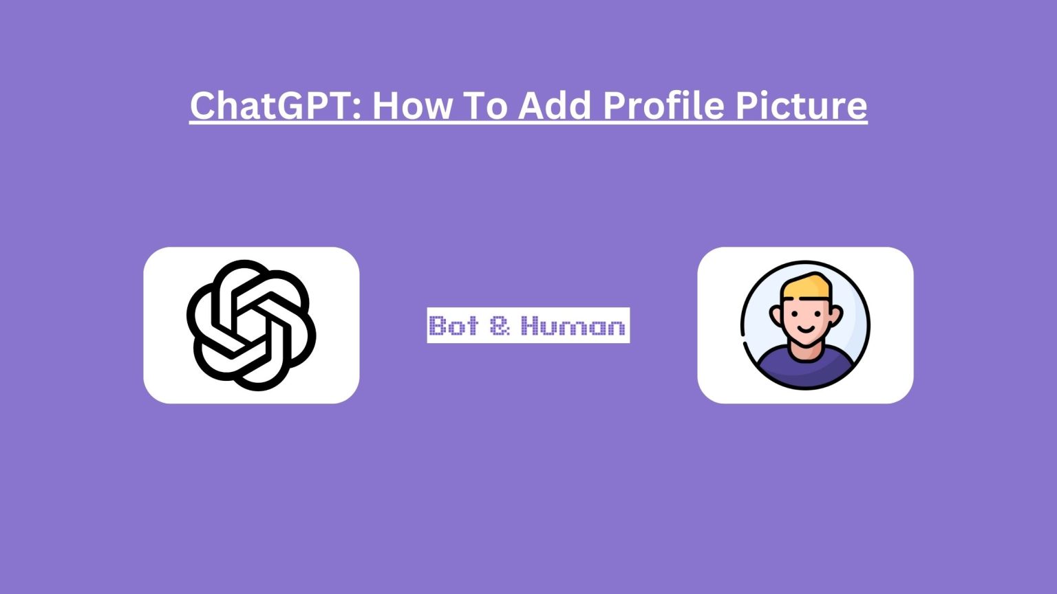 How To Add A Profile Picture To ChatGPT (2024)